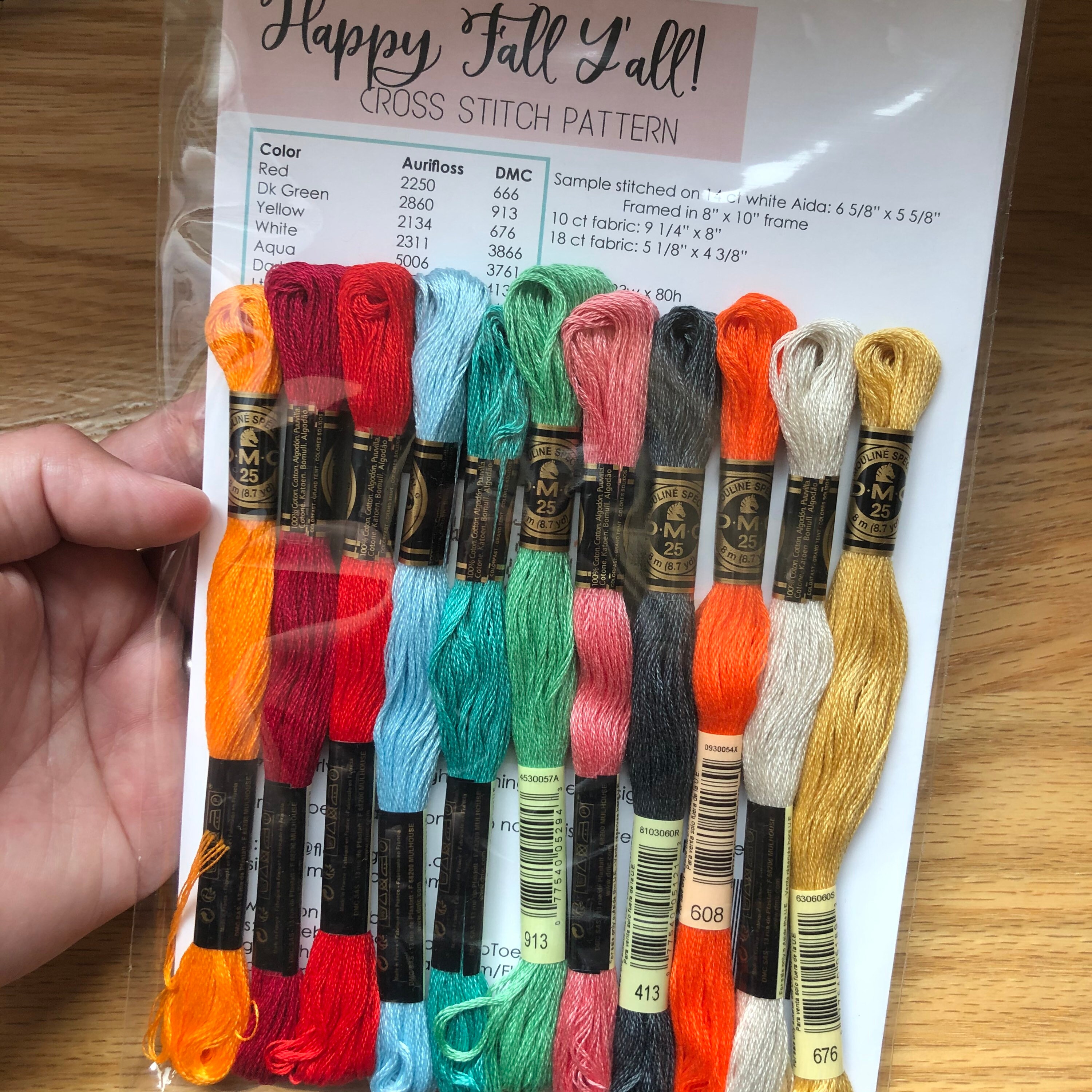 Happy Fall Yall Cross Stitch Pattern Flamingo Toes | Etsy