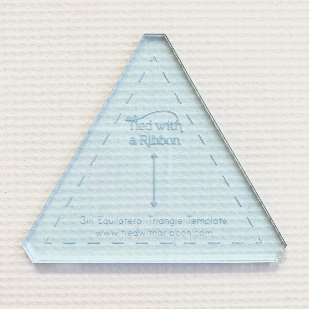 3” Equilateral Triangle Template - End Game Quilt Acrylic Template ...