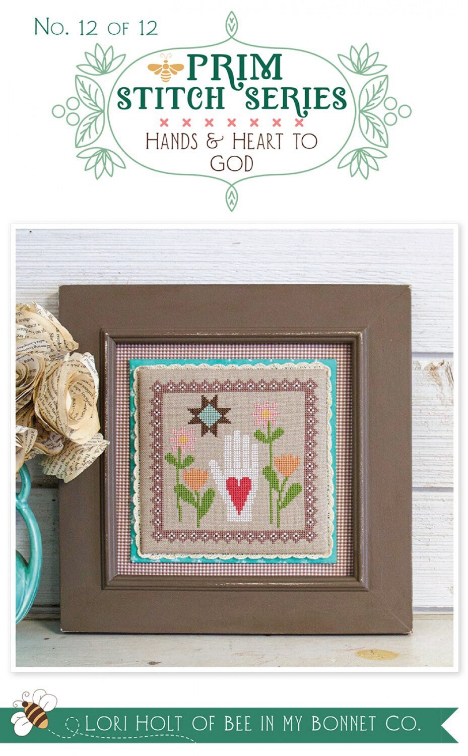 Prim Stitch Series 12 Hands and Heart Cross Stitch - Etsy