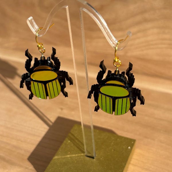 Beetle Earrings - Etsy
