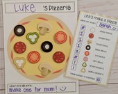Pizza Kids Play Activity/Travel Game/Pretend Play | Etsy