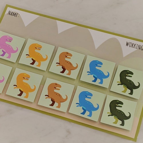 Dinosaur Reward Chart/ Token Board - Etsy Canada