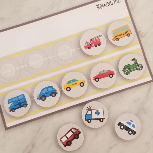 Moving Car Reward Chart Token Board Special Education Potty - Etsy
