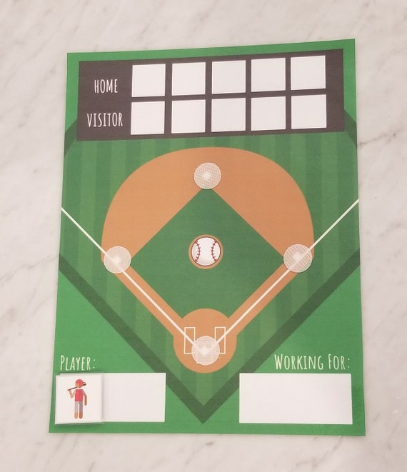 Baseball Reward Chart/token Board Ready to Ship | Etsy