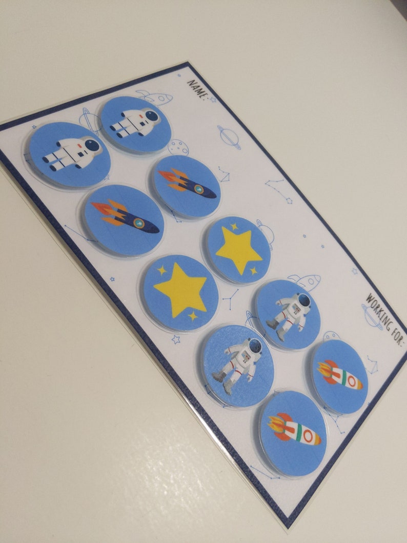Astronaut Half Sheet Token Board - Etsy