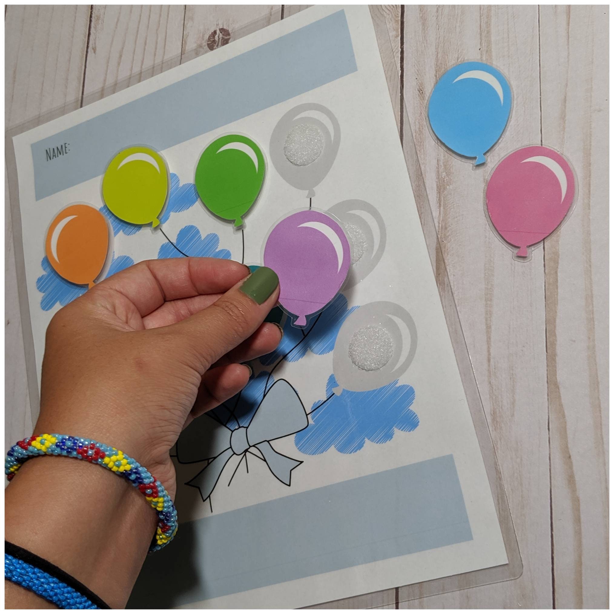 Balloon Colors Reward Chart, Token Board, Special Education, Potty ...