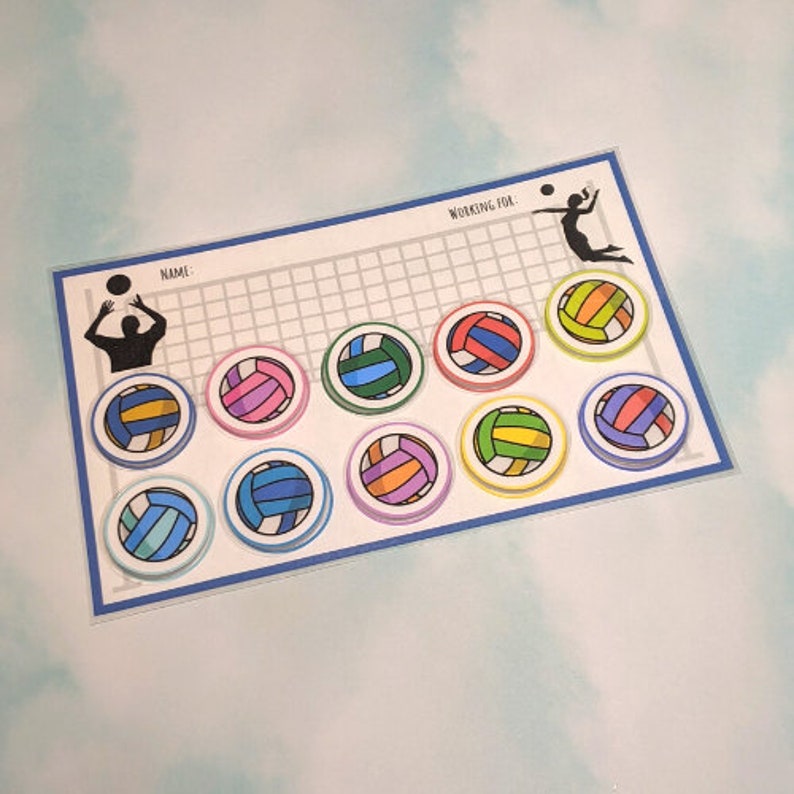 Volleyball Reward Chart, Token Board, Special Education, Potty Training ...