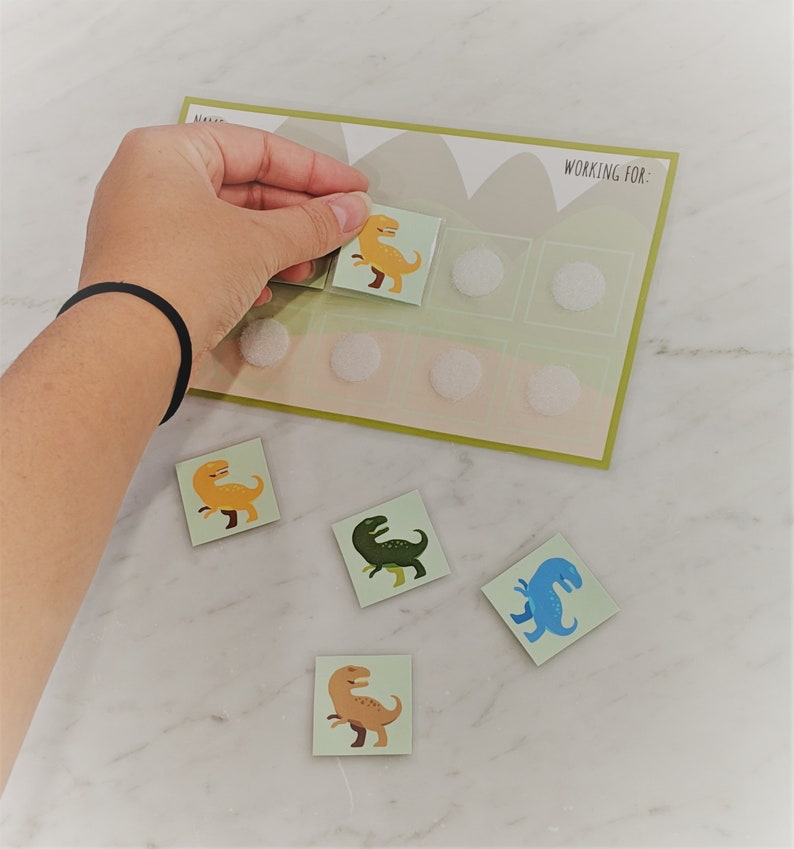 T-rex Dinosaur Kids Reward Chart/token Board/potty Chart/special ...
