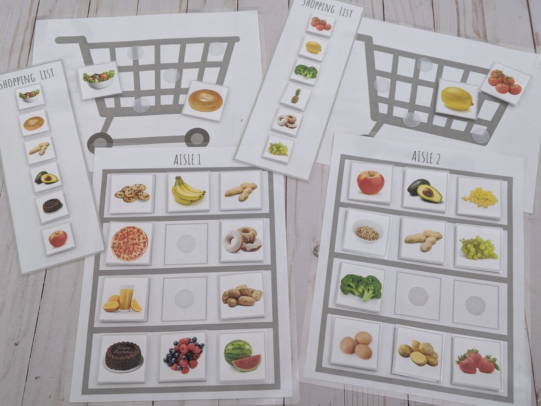 Grocery Store Pretend Play Activity/travel Game/pretend Play Pizzeria ...