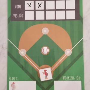 Baseball Reward Chart/token Board - Ready to Ship - Etsy