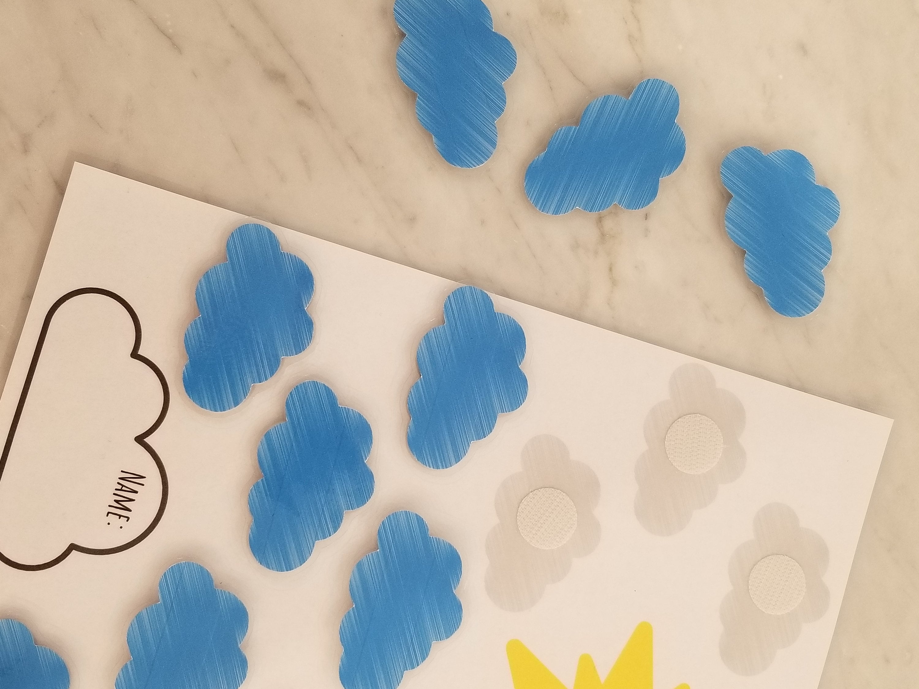 Sun and Clouds Reward Chart/token Board - Ready to Ship - Etsy