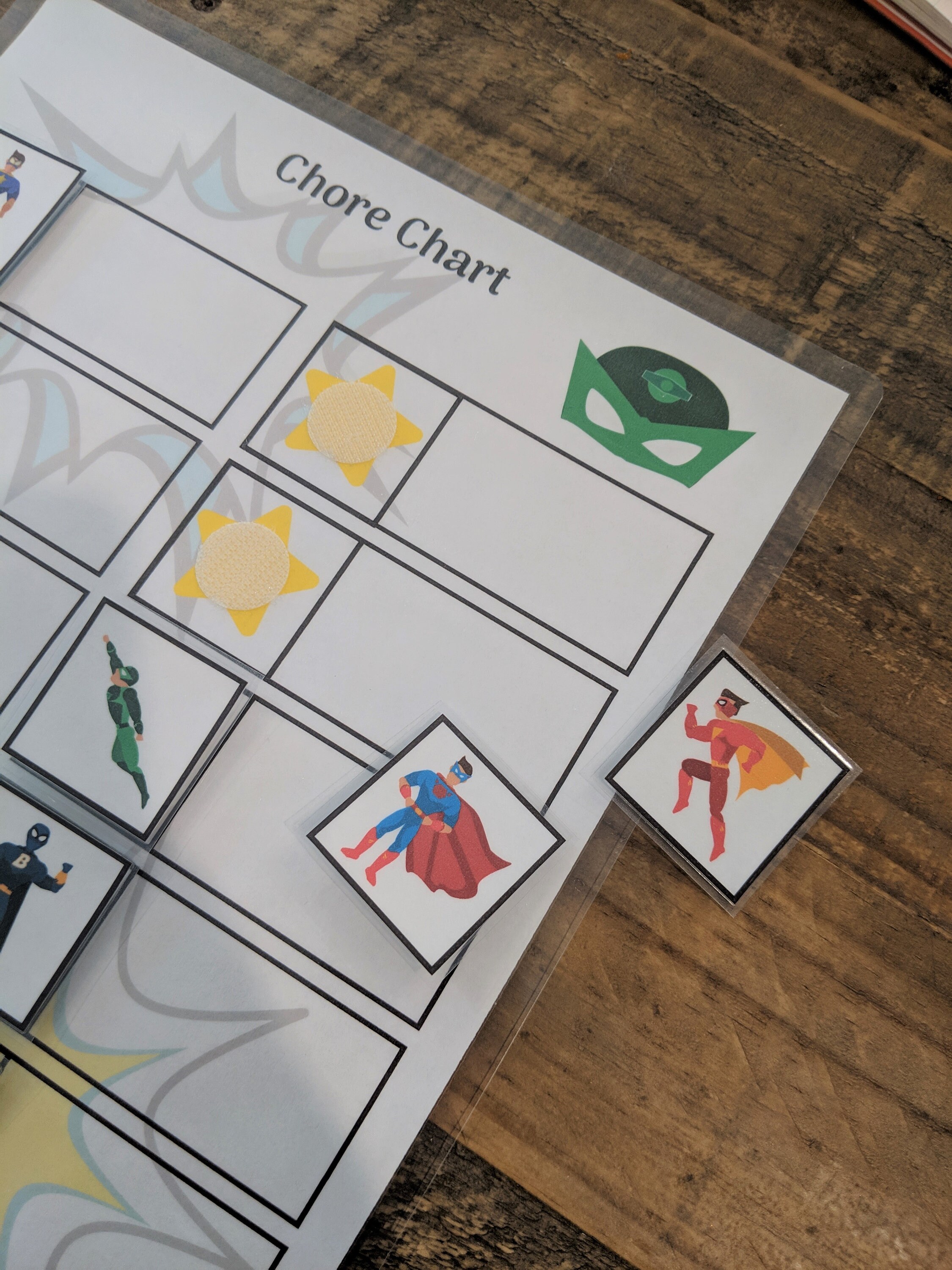 Super Hero Chore Chart Toddler Chore Chart Customizable - Etsy