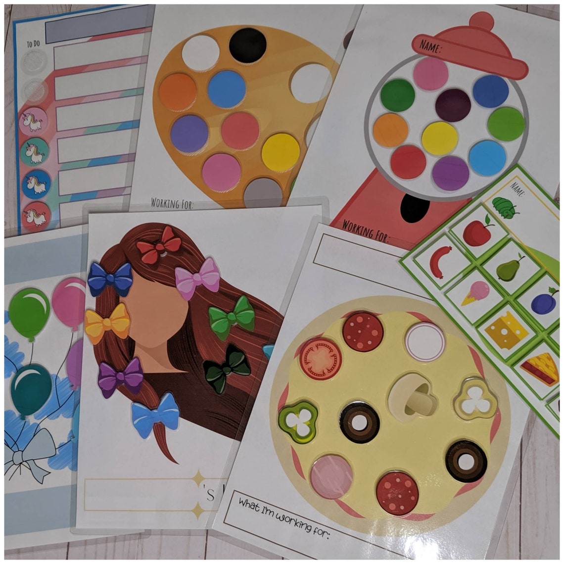 Pizza Reward Chart Token Board Special Education Speech | Etsy