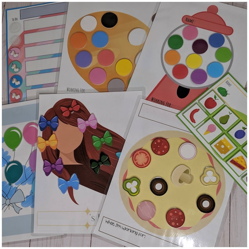 Pizza reward chart token board special education speech | Etsy