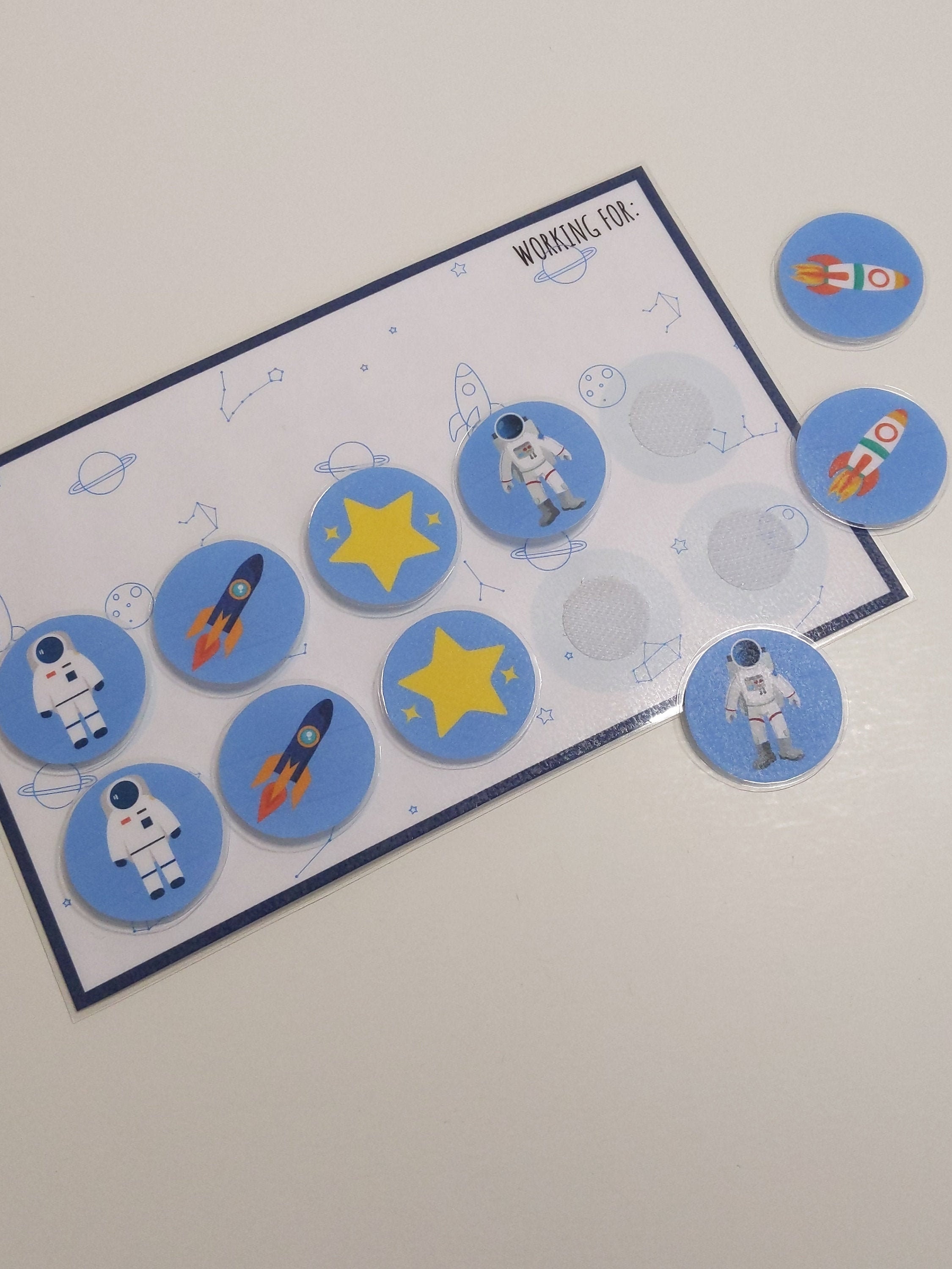 Astronaut Half Sheet Token Board - Etsy