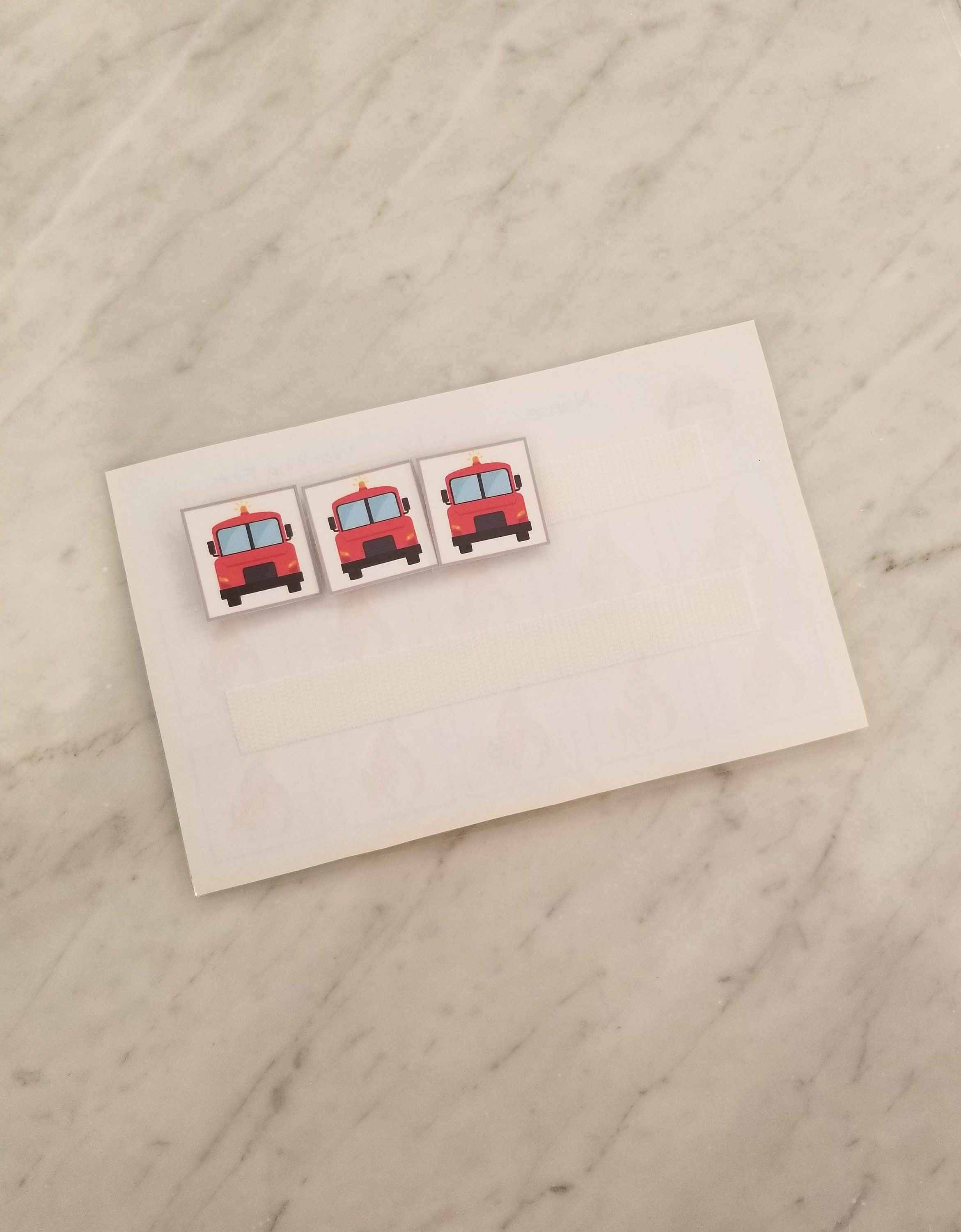 Cute Firetruck Reward Chart, Token Board, Special Education, Potty ...