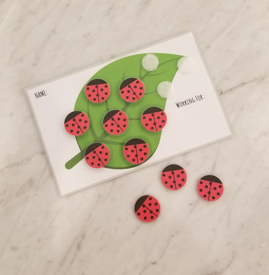 Lady Bug Reward Chart/token Board - Ready to Ship - Etsy