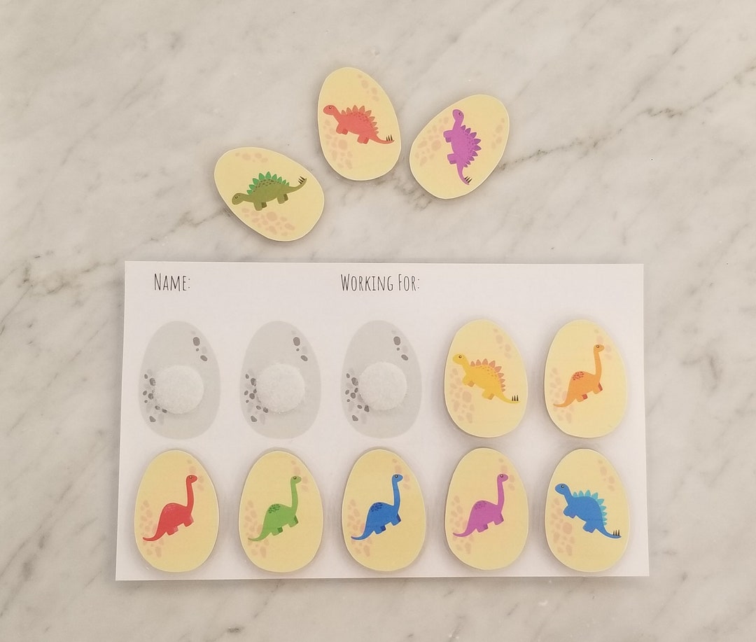 Dinosaur Egg Reward Chart/token Board - Ready to Ship - Etsy