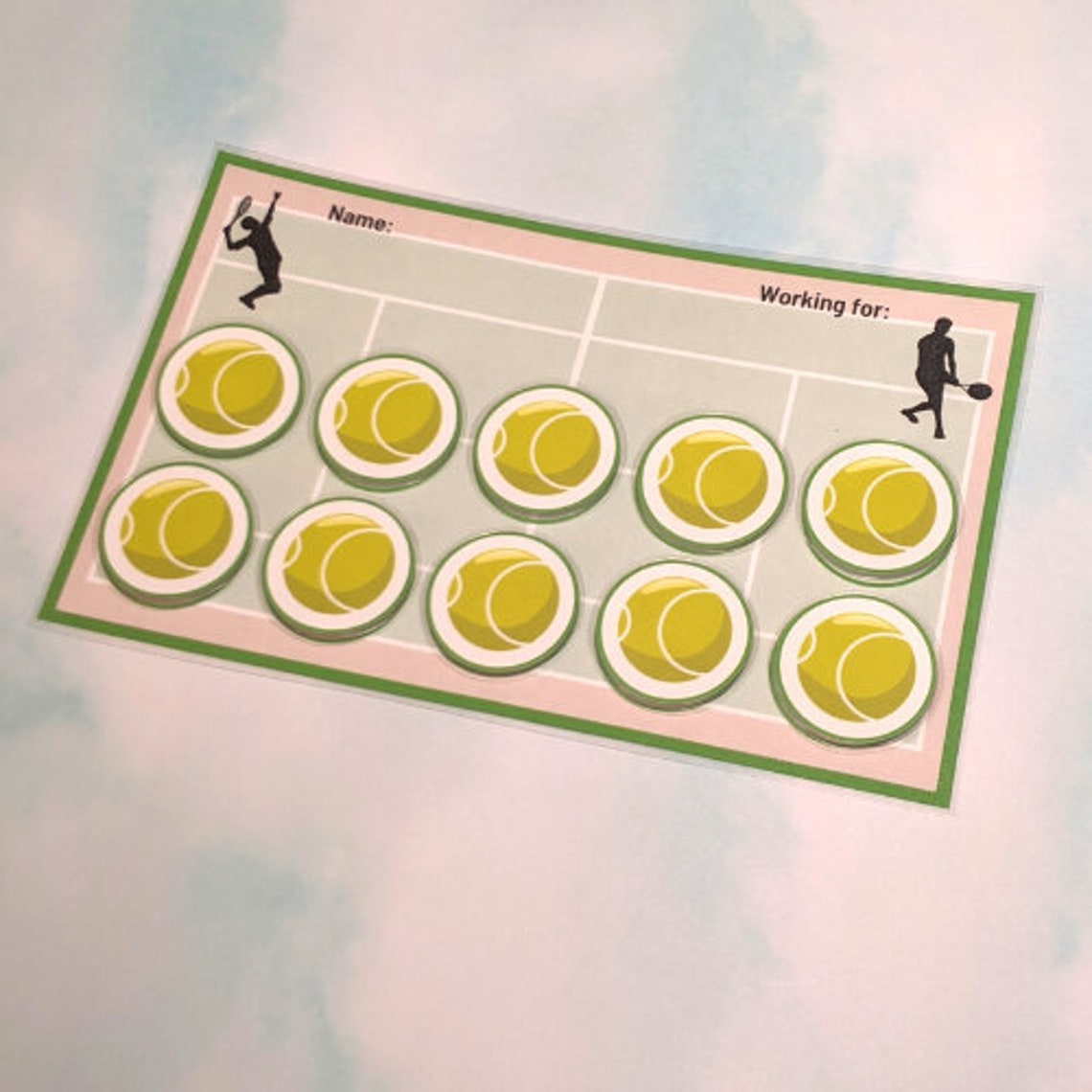 Tennis Reward Chart, Token Board, Special Education, Potty Training ...