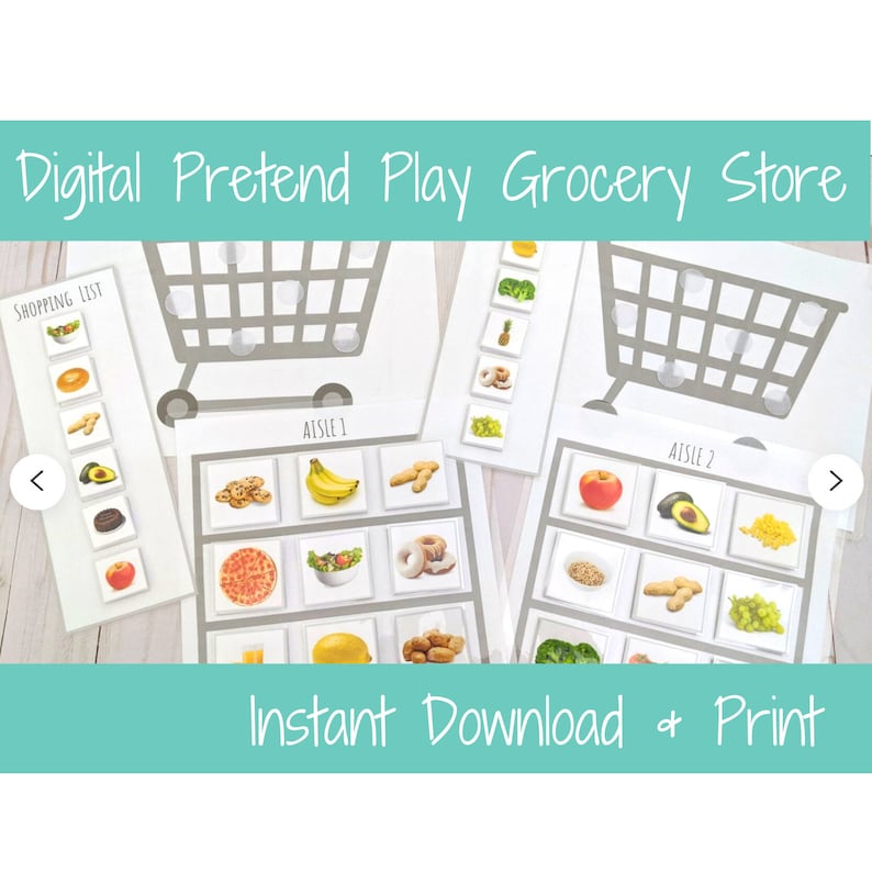 Instant Download Grocery Store Pretend Play Activity - Etsy