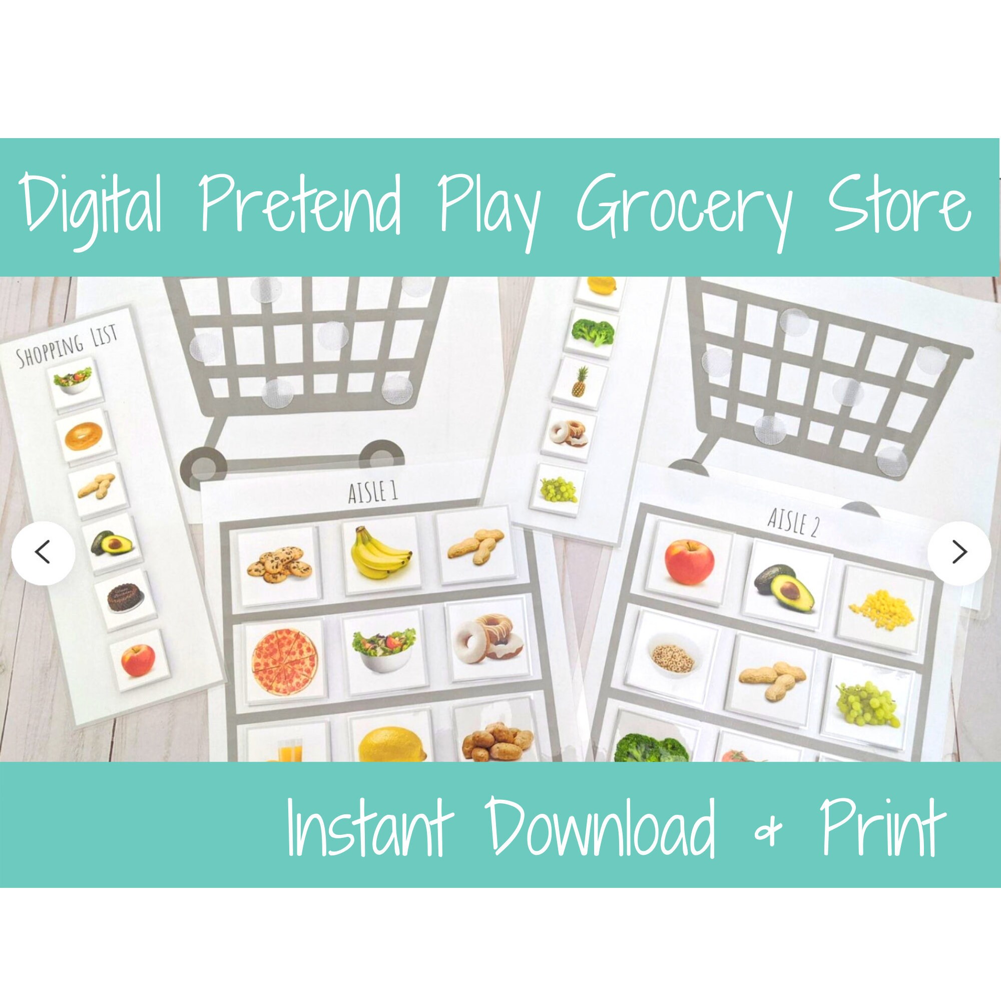 Instant Download Grocery Store Pretend Play Activity - Etsy