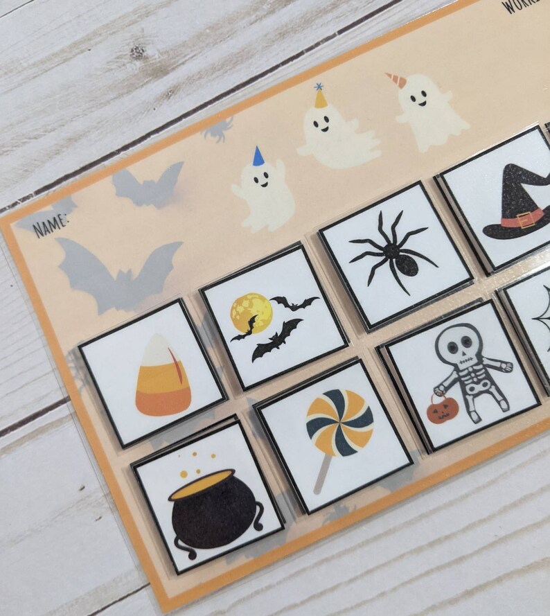 Halloween Reward Chart/token Board/autism/potty Training/chore - Etsy