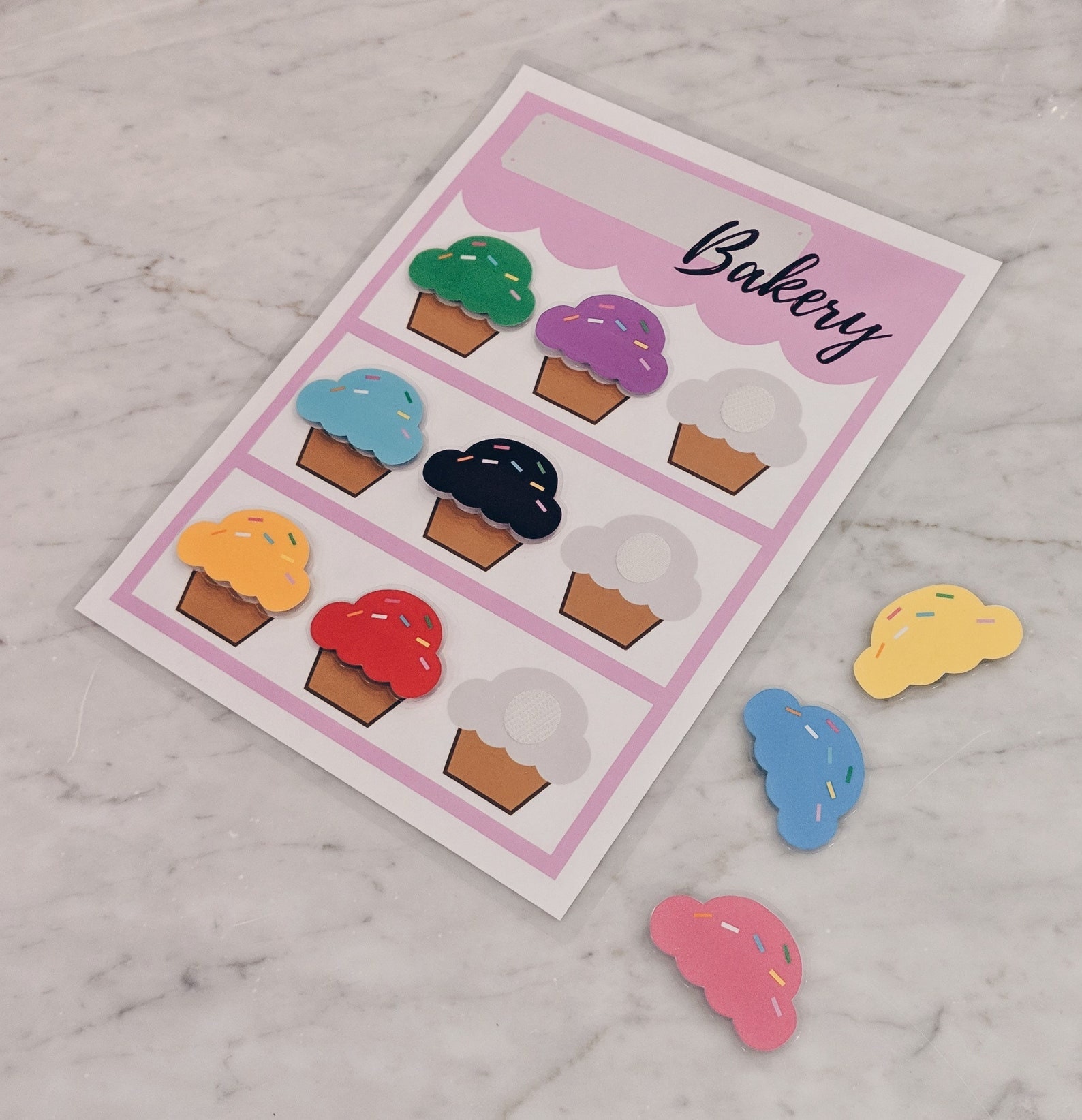 DIGITAL Download Bakery Token Board/pretend Play/potty Training/autism ...