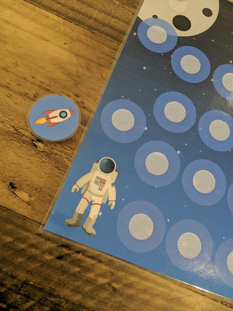 Astronaut & Space Game Board Style Reward Chart, Token Board, Potty ...