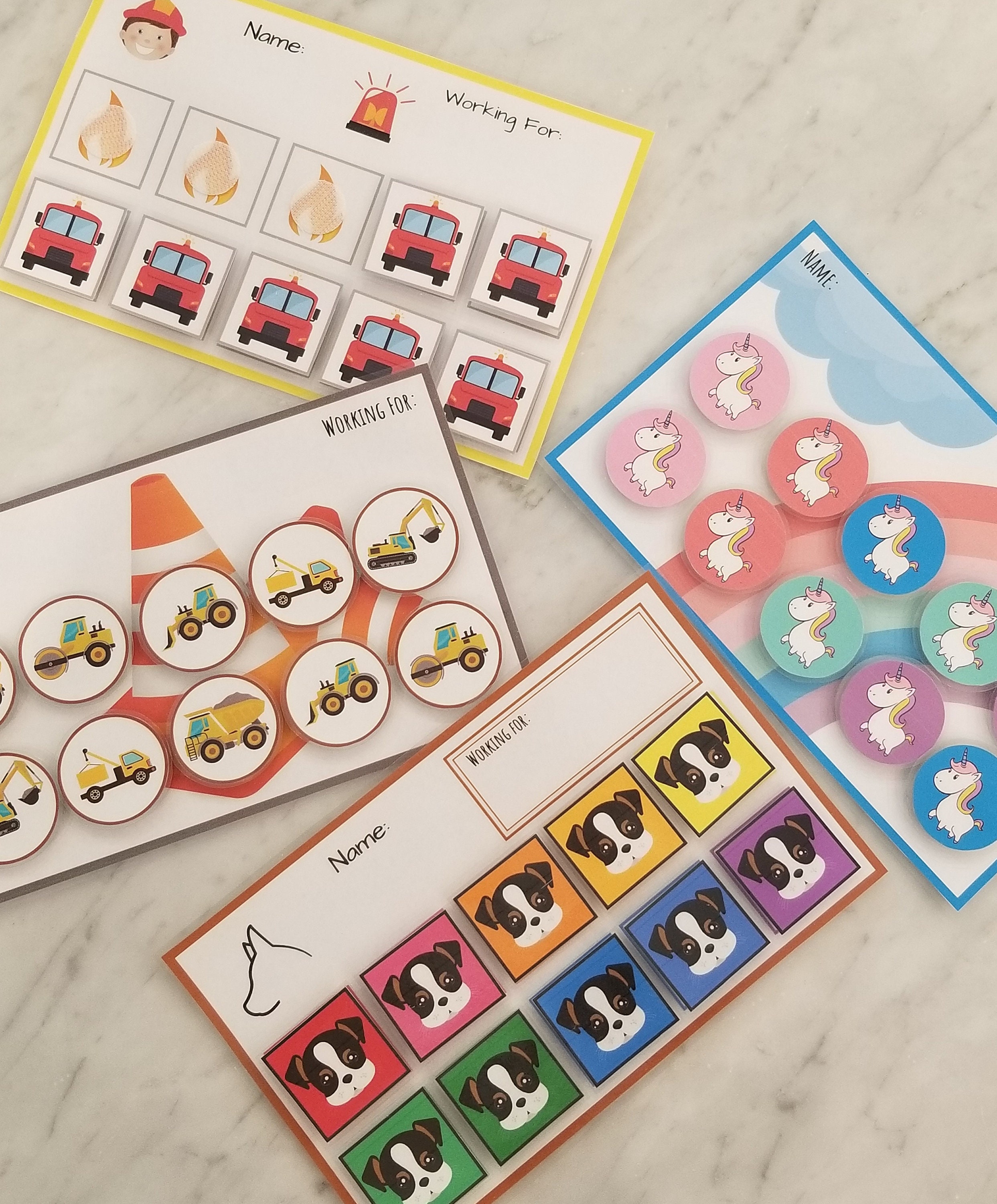 Donut Child's Reward Chart Token Board Potty Training | Etsy