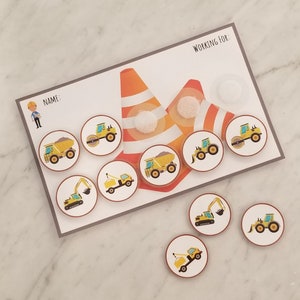 Construction Trucks Reward Chart, Token Board, Special Education, Potty ...