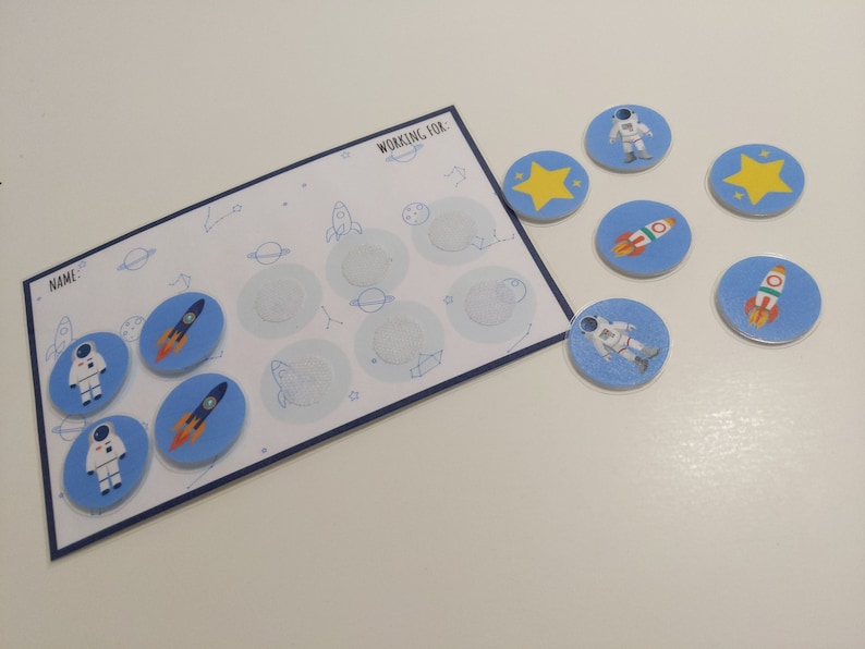 Astronaut Half Sheet Token Board - Etsy