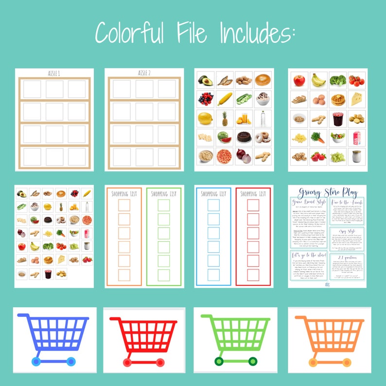 Instant Download Grocery Store Pretend Play Activity - Etsy