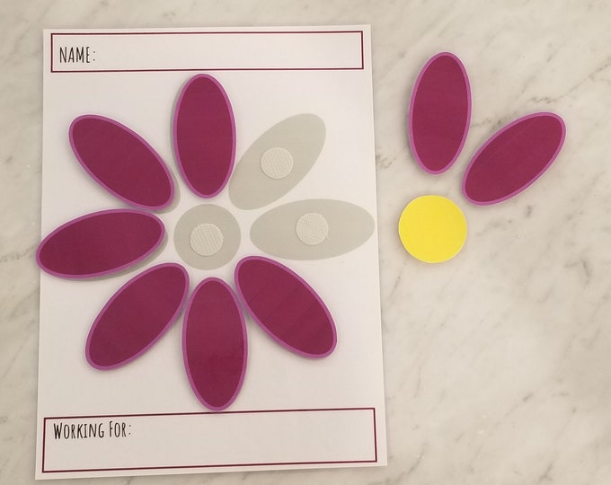 Flower Petal Reward Chart/token Board Ready to Ship - Etsy