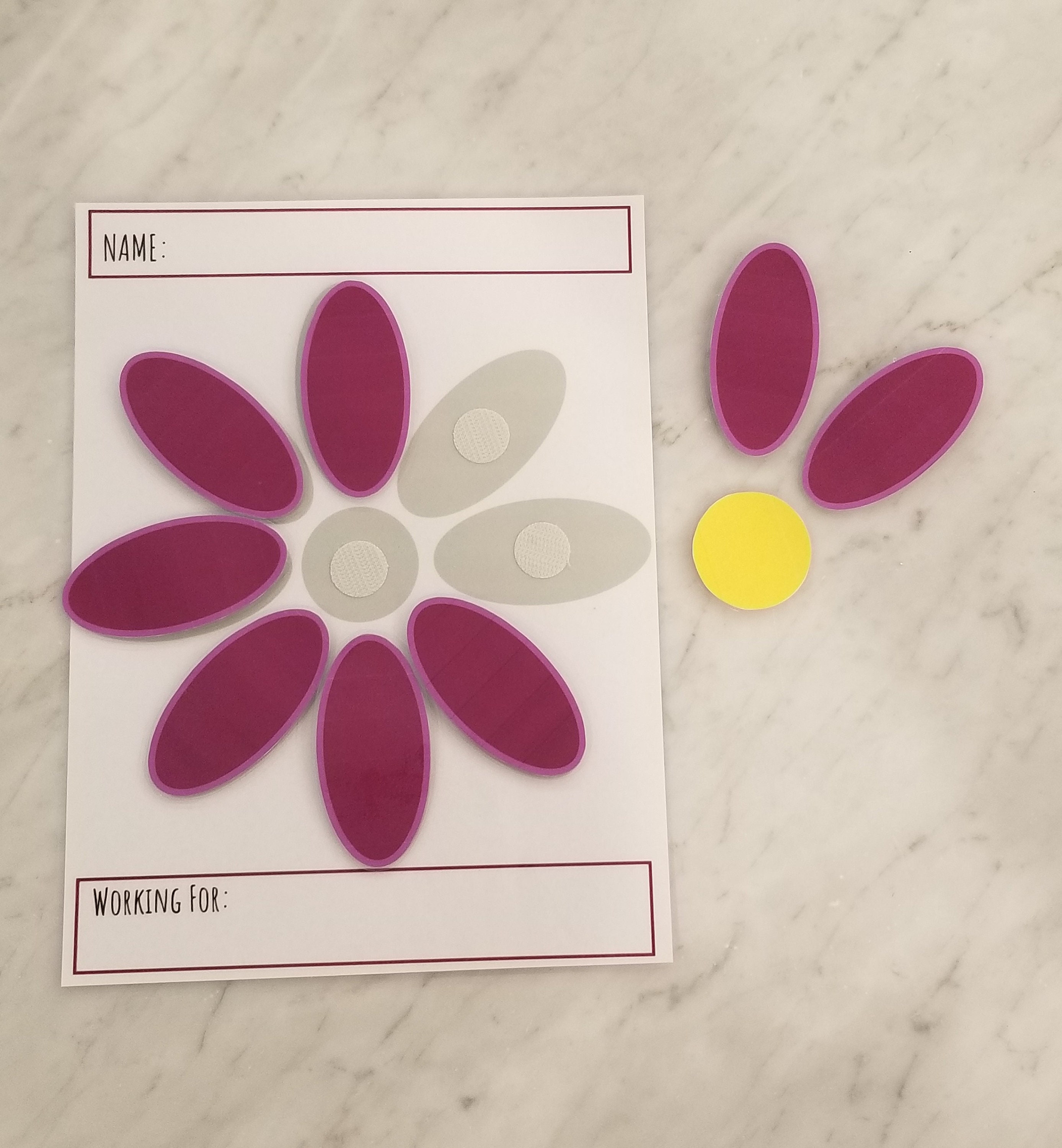 Flower Petal Reward Chart/token Board - Ready to Ship - Etsy