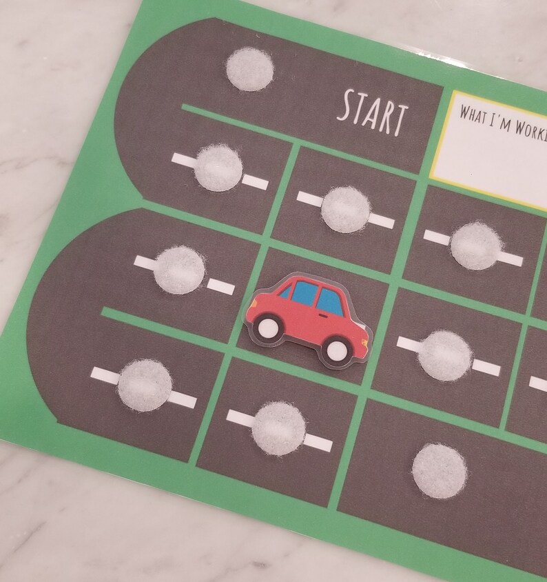 Moving Car Reward Chart, Token Board, Special Education, Potty Training ...