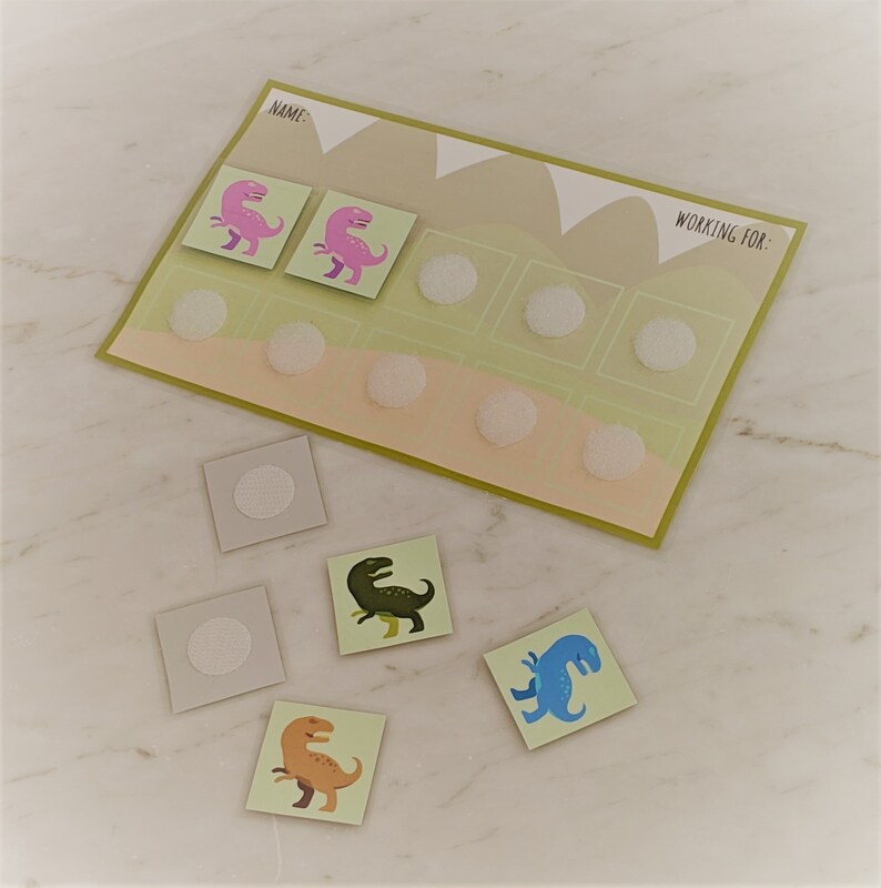 T-rex Dinosaur Kids Reward Chart/token Board/potty Chart/special ...