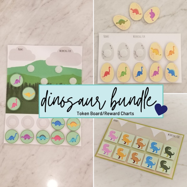 Dinosaur Token Board Games - Etsy
