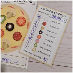 Pizza Kids Play Activity/travel Game/pretend Play Pizzeria/autism ...