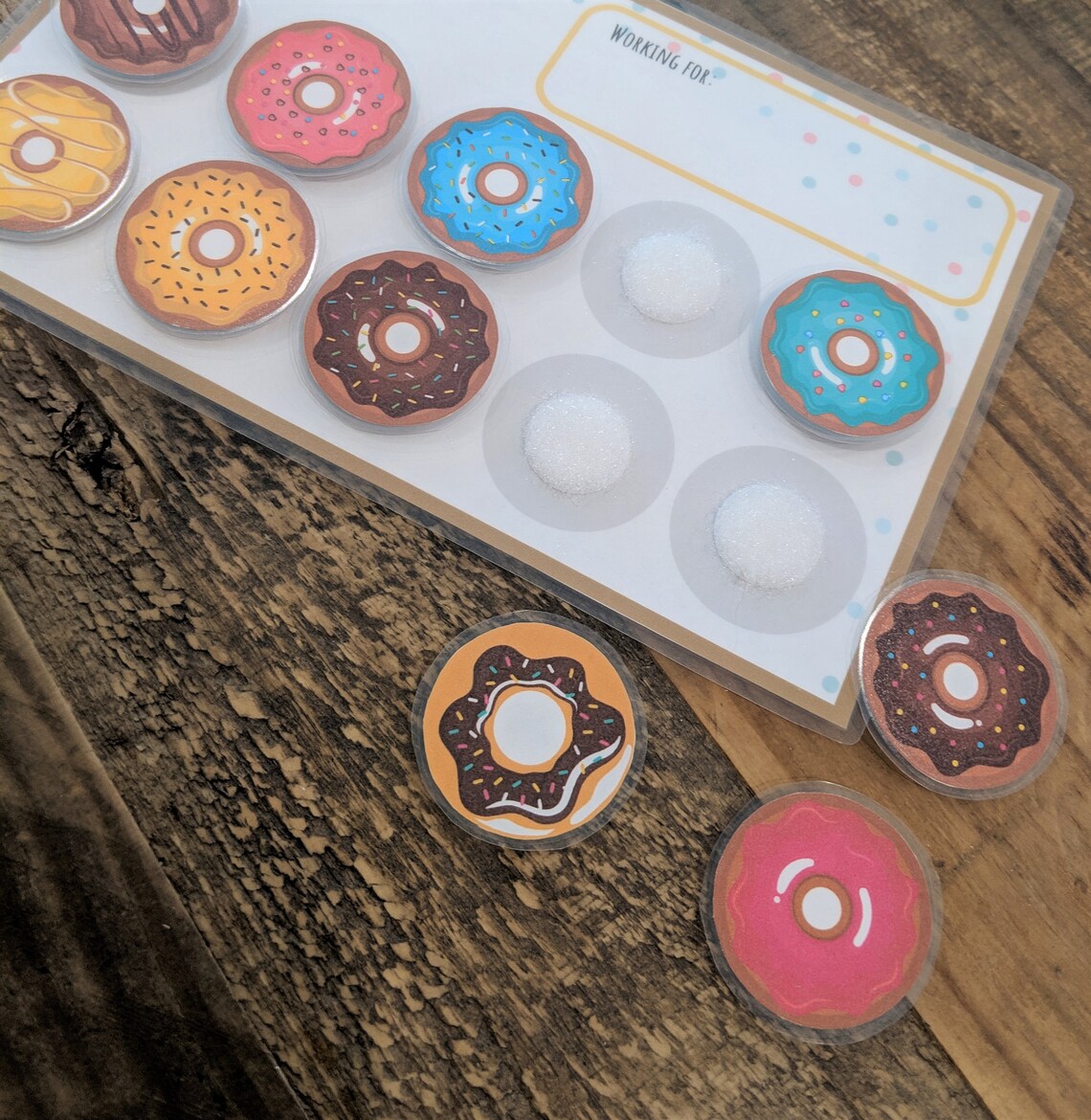 Donut Child's Reward Chart Token Board Potty Training - Etsy