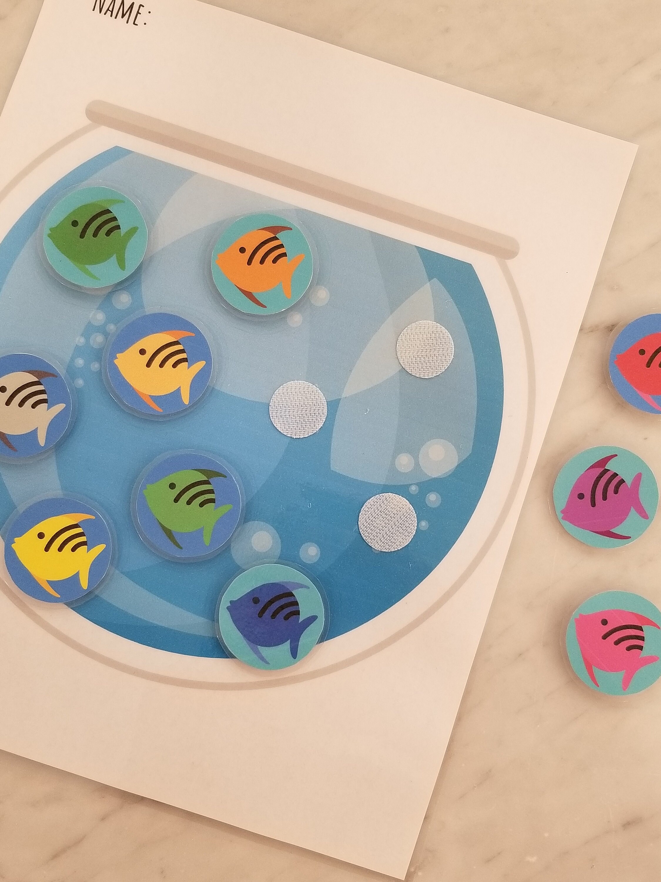 Fish Bowl Reward Chart, Token Board, Special Education, Potty Training ...