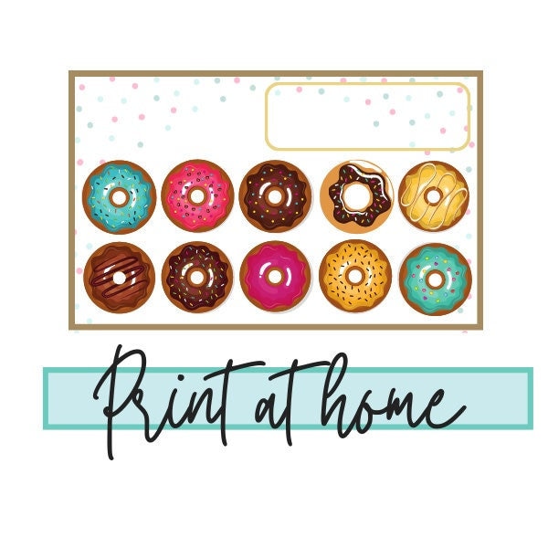 DIGITAL Download for Donut Token Board - Etsy