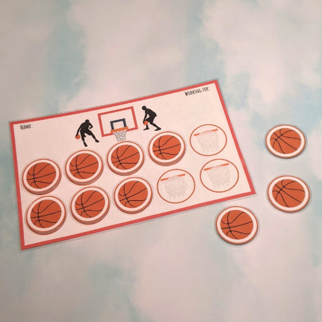 Basketball Reward Chart, Token Board, Special Education, Potty Training ...
