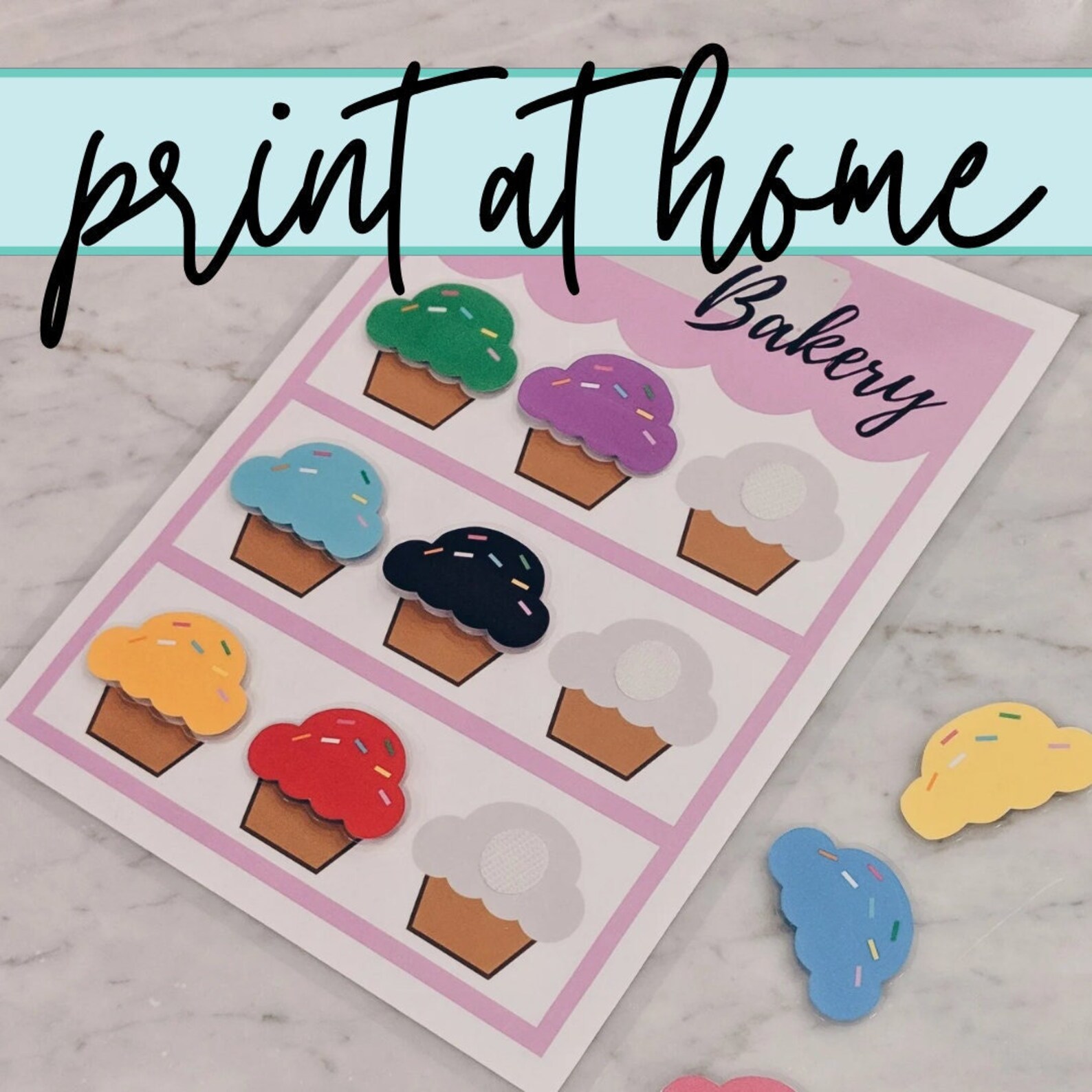 DIGITAL Download Bakery Token Board/pretend Play/potty Training/autism ...