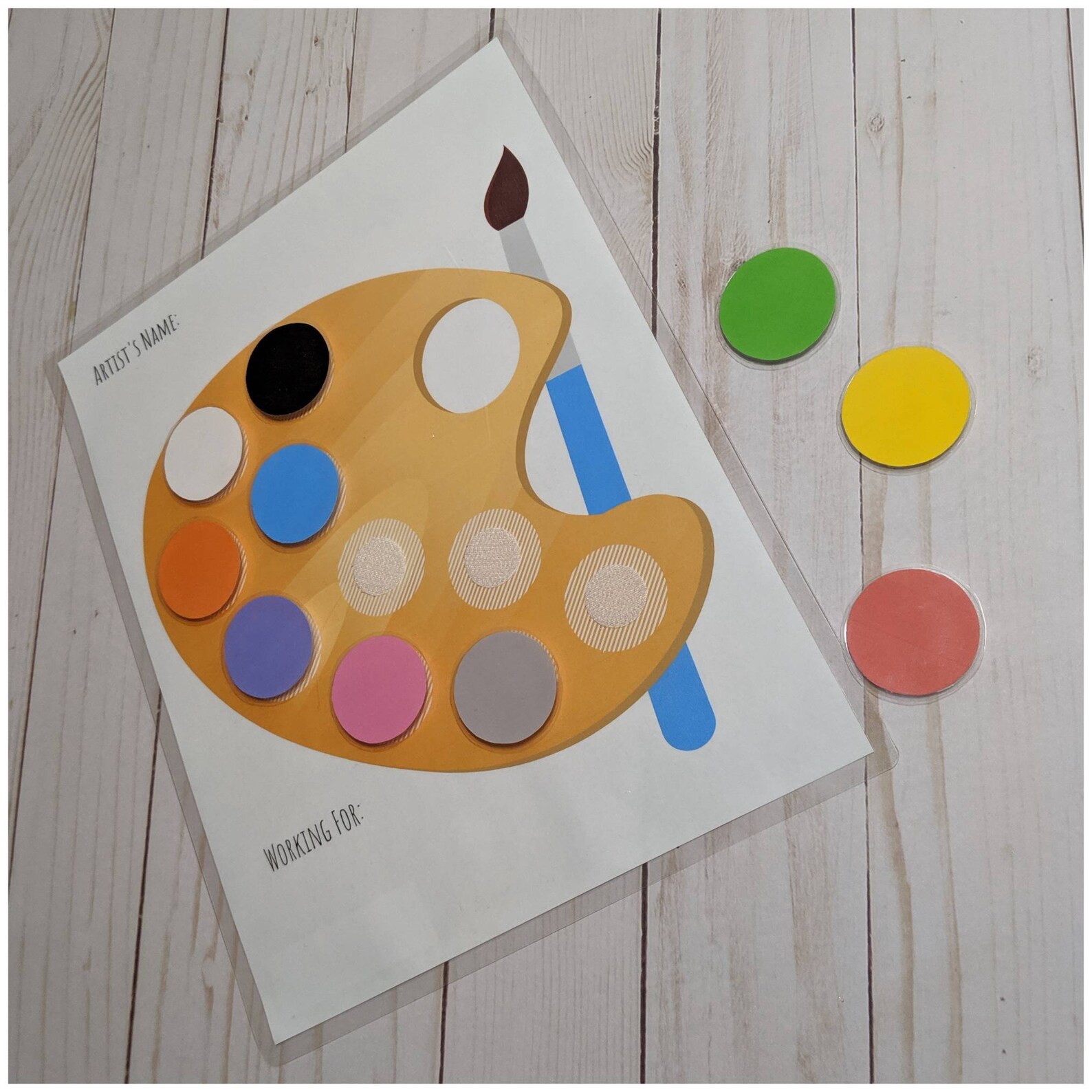 Paint Palette Reward Chart, Token Board, Special Education, Potty ...