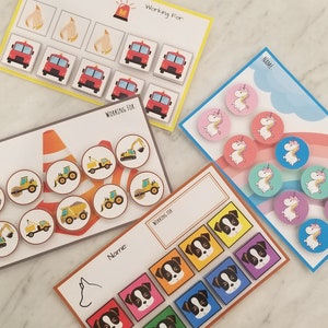 Pastel Unicorn Reward Chart, Token Board, Special Education, Potty ...