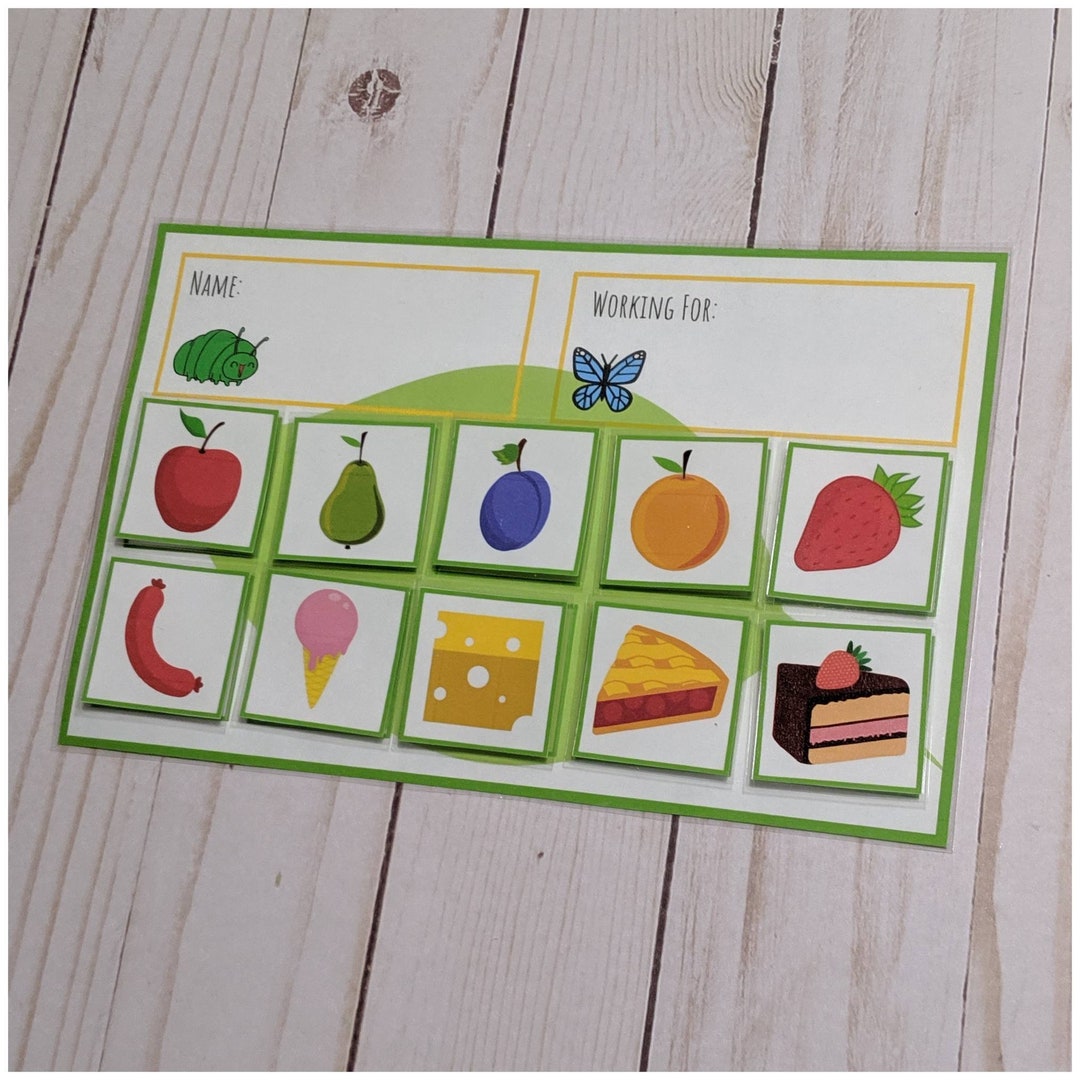 Very Hungry Caterpillar Reward Chart/token Board, Autism Token Board ...