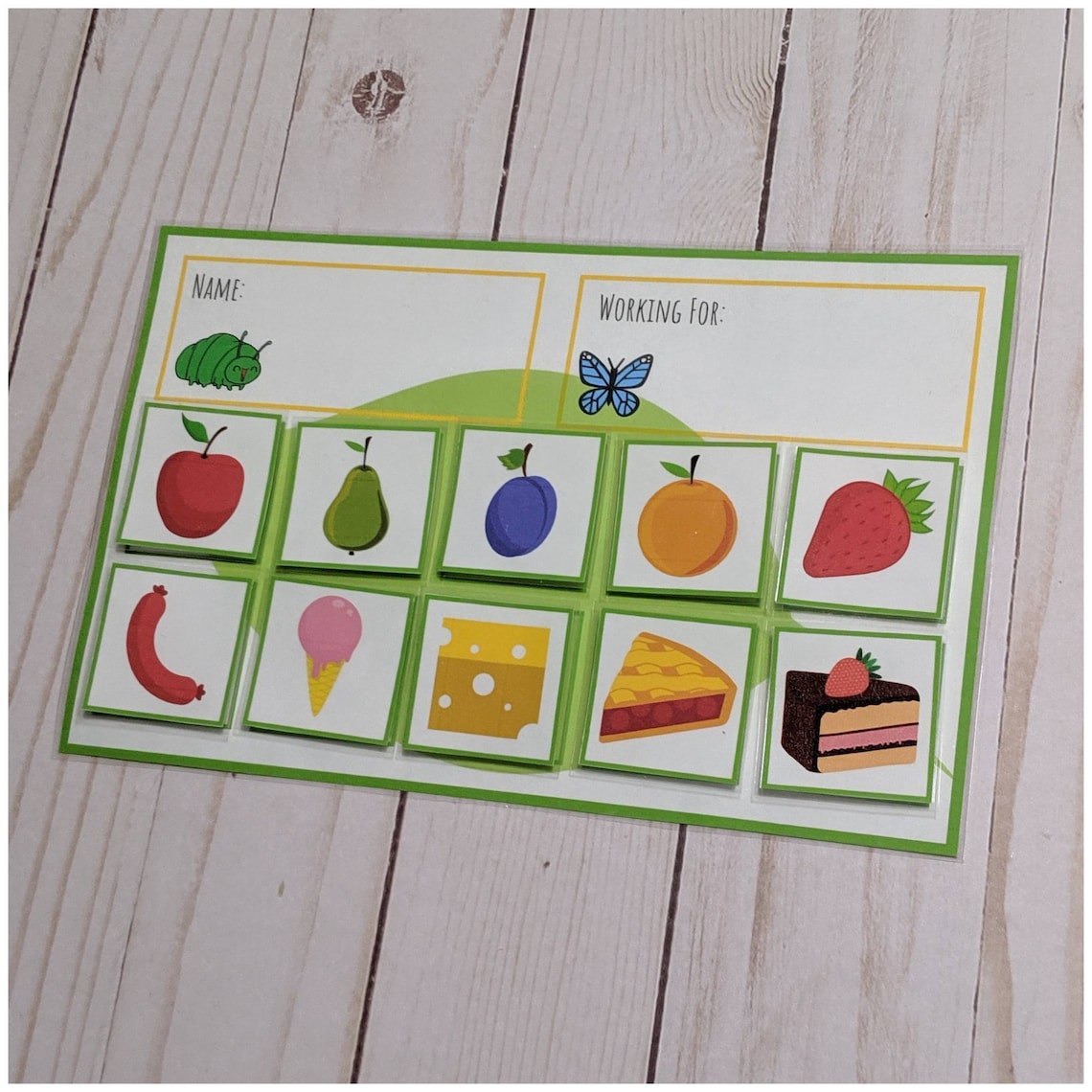 Very Hungry Caterpillar Reward Chart/token Board, Autism Token Board ...