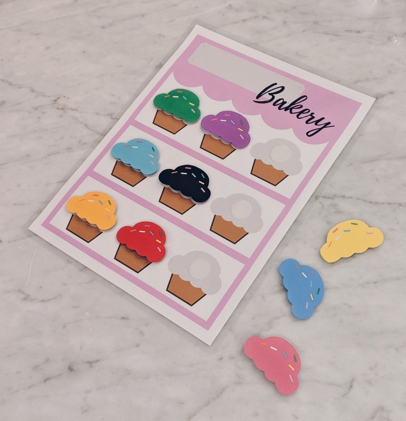 Bakery/Cupcake Style Kid's Reward Chart Token Board | Etsy