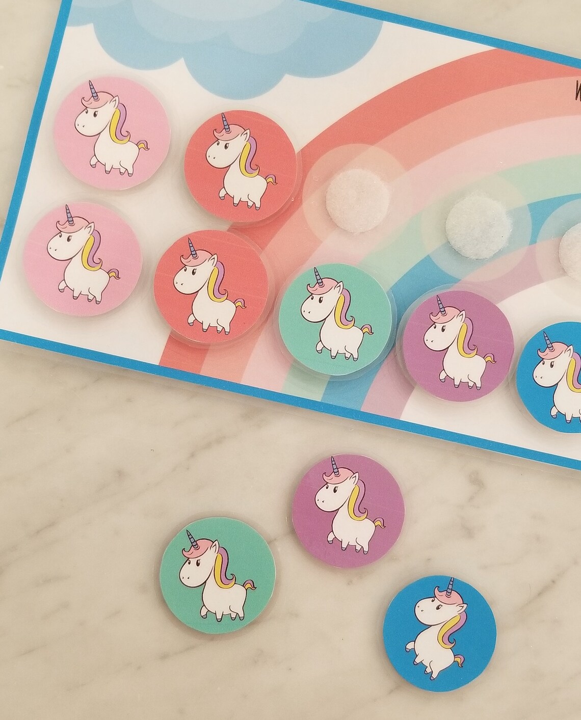 Pastel Unicorn Reward Chart, Token Board, Special Education, Potty ...