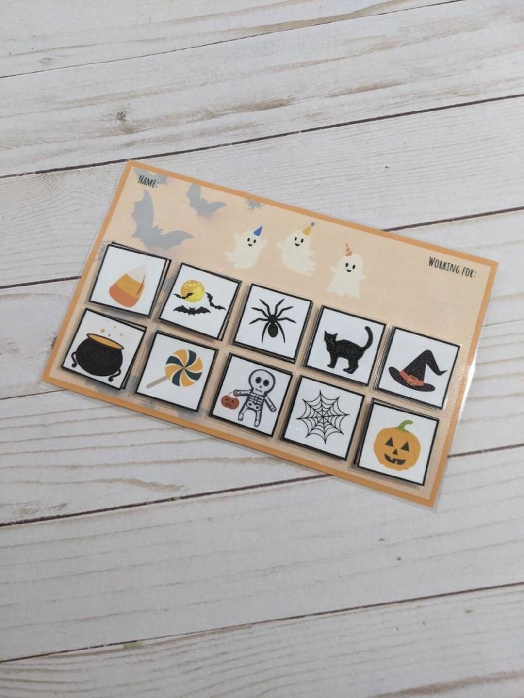 Halloween Reward Chart/token Board/autism/potty Training/chore Chart ...